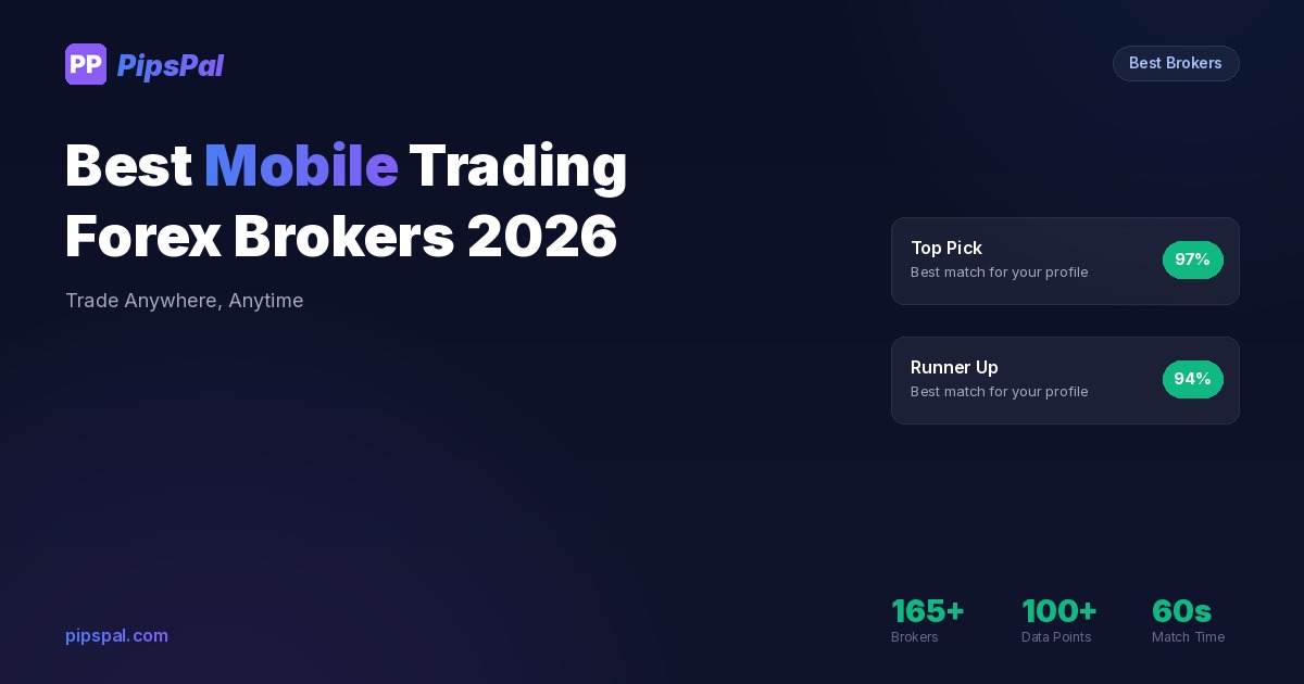 Best Mobile Forex Brokers 2026 — iOS & Android Apps | PipsPal